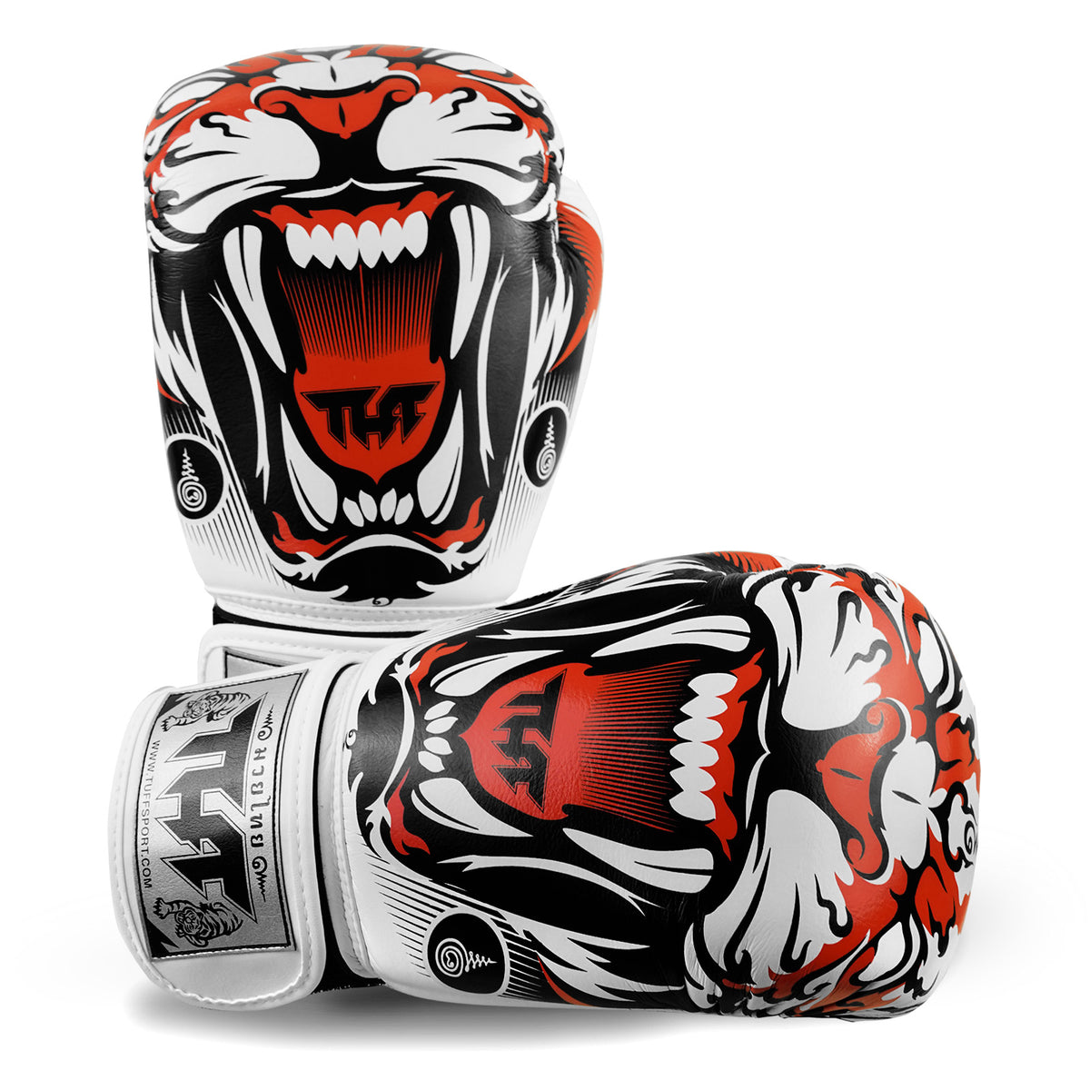 TUFF Muay Thai Boxing White Tiger Gloves– TuffSport.com