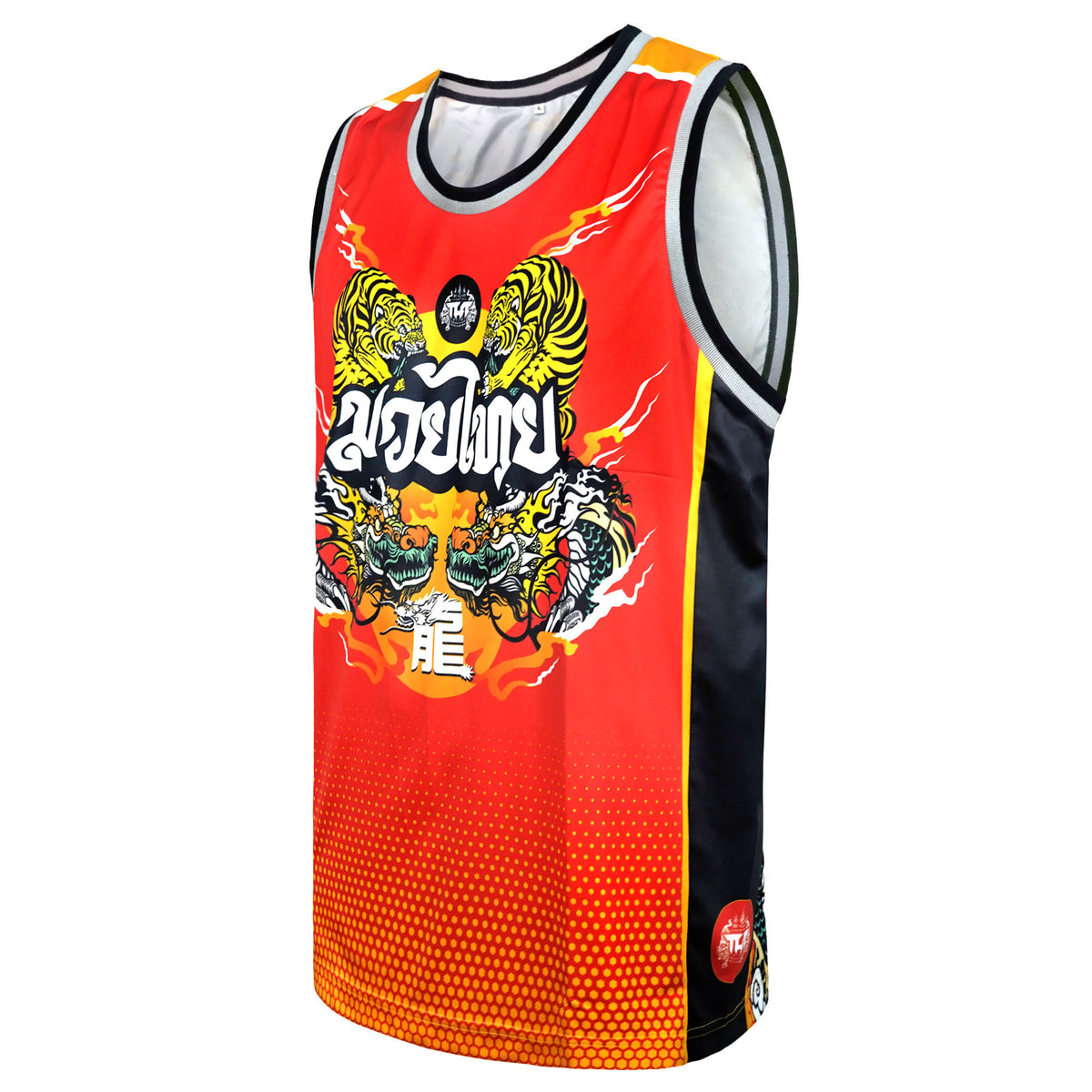 TUFF Red Chinese Dragon and Tiger Tank Top– TuffSport.com