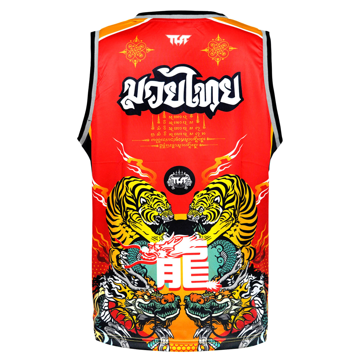 TUFF Red Chinese Dragon and Tiger Tank Top– TuffSport.com