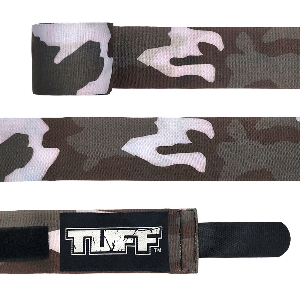 TUFF Hand Wraps Nylon Camo Black– TuffSport.com