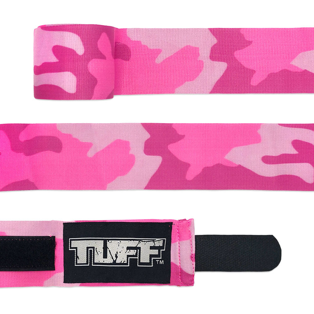 TUFF Hand Wraps Nylon Camo Pink– TuffSport.com
