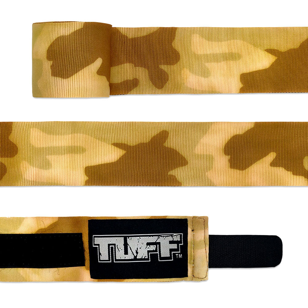 TUFF Hand Wraps Nylon Camo Yellow– TuffSport.com