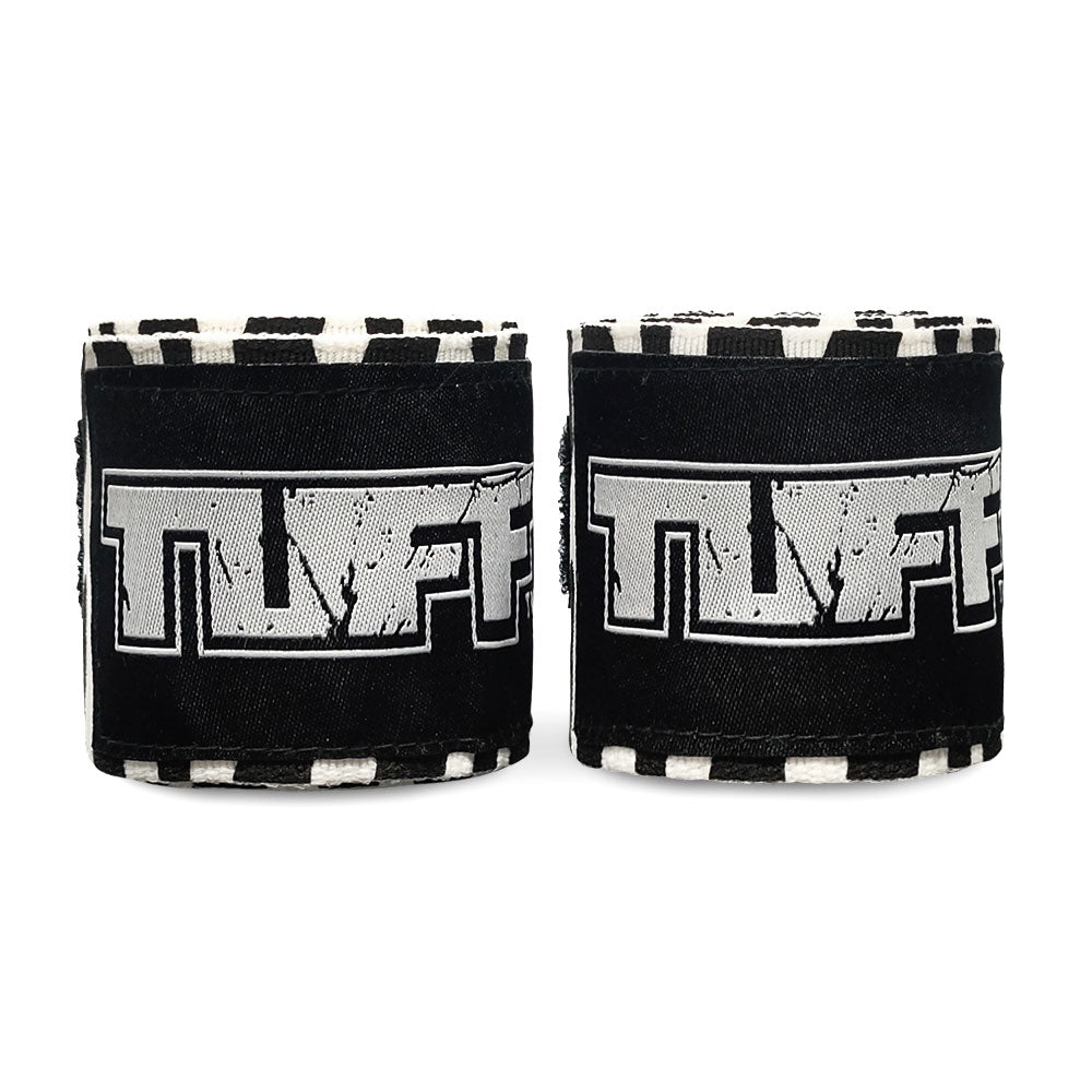 TUFF Hand Wraps Nylon Zebra White– TuffSport.com
