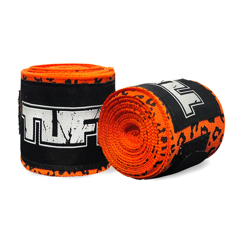 TUFF Hand Wraps Nylon Tiger Orange– TuffSport.com