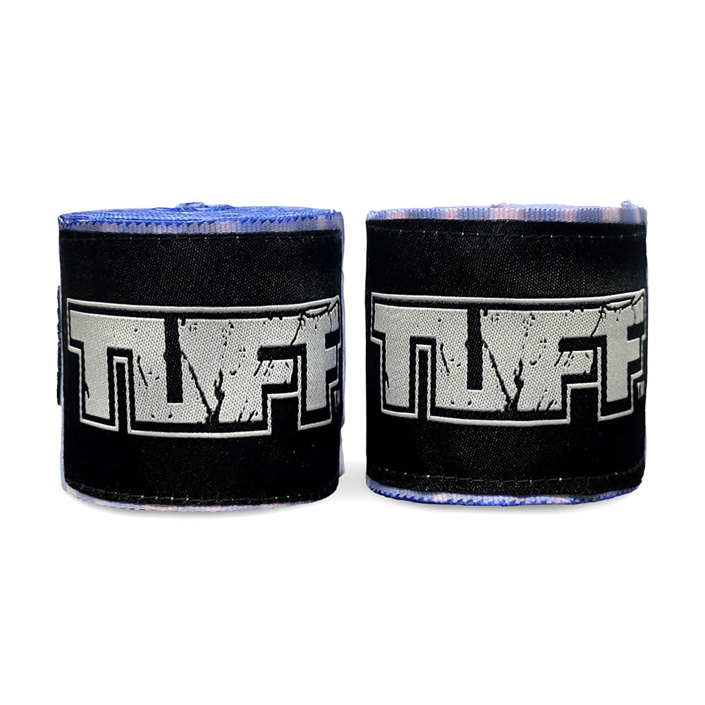 TUFF Hand Wraps Nylon Stripe Blue– TuffSport.com