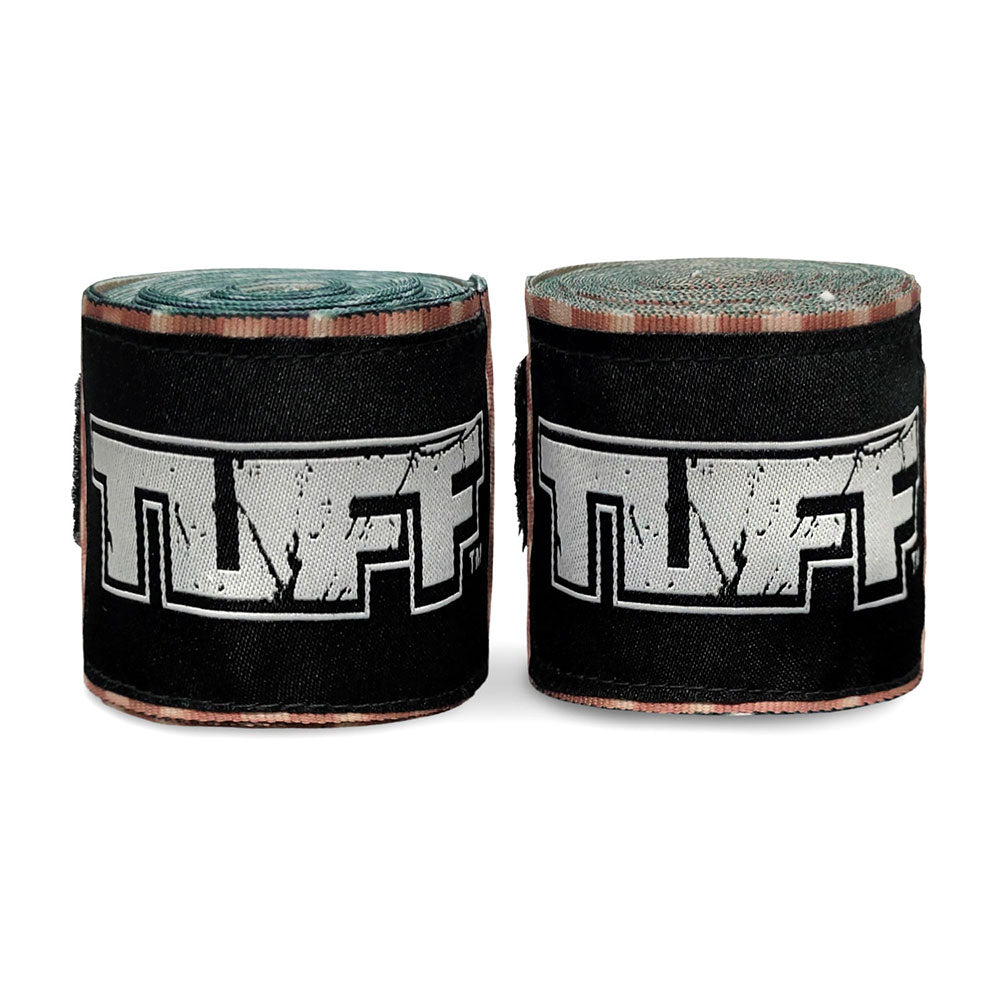 TUFF Hand Wraps Nylon Stripe Brown– TuffSport.com