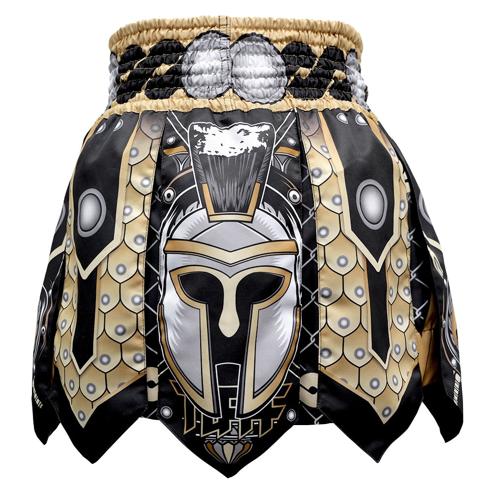 TUFF Muay Thai Boxing Shorts Gladiator Black Ancient Roman Gladiator A ...